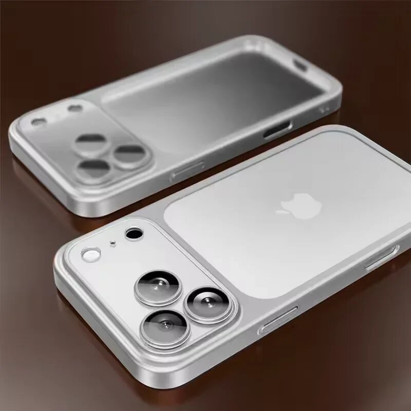 Серебряный чехол для iPhone 17 Pro Max