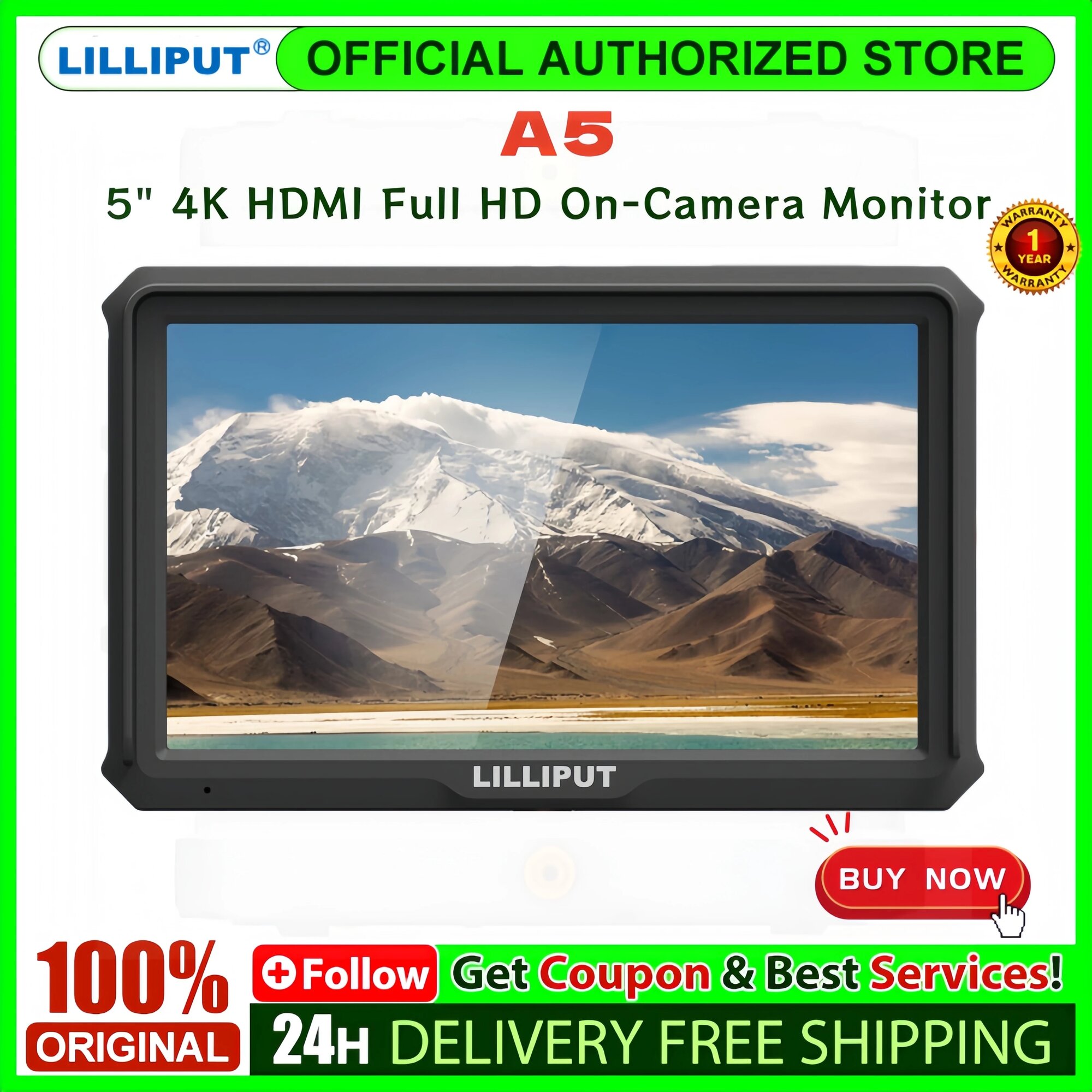 Lilliput A5 5 дюймов 4K HDMI монитор