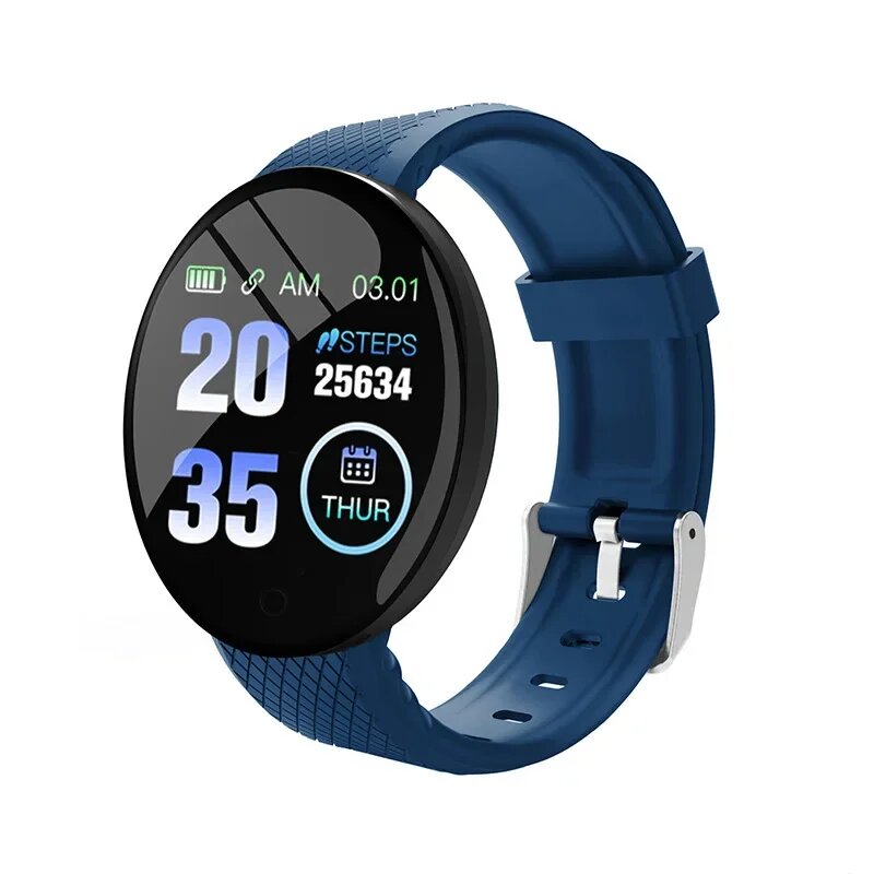 Умные часы с монитором сердечного ритма Digital Wristwatches Синий, Blue