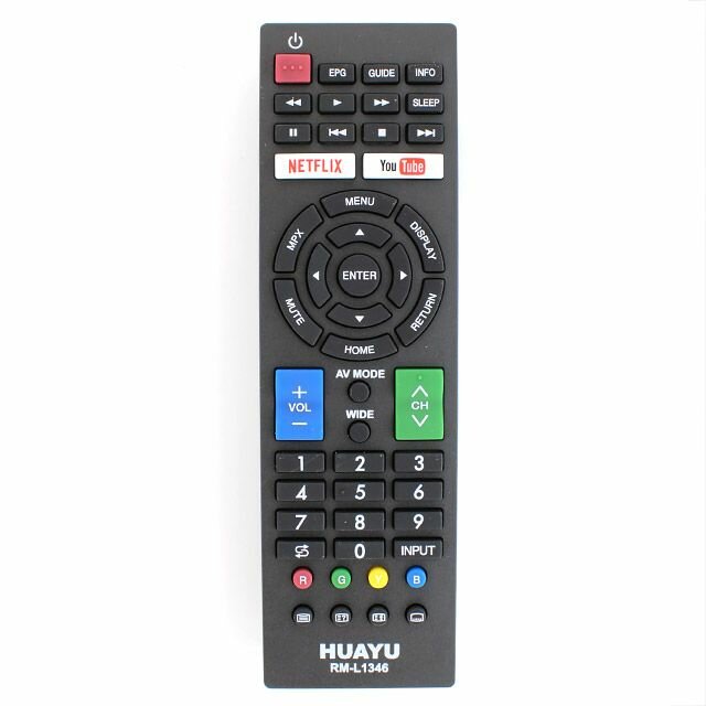 Пульт ДУ SHARP RM-L1346 универсальный LCD TV (NETFLIX, YouTube)