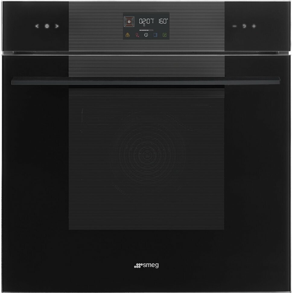 Духовой шкаф Smeg SOP6102TB3, 3кВт, чёрный, эмаль, 68л, пиролиз, А+, 4 стекла