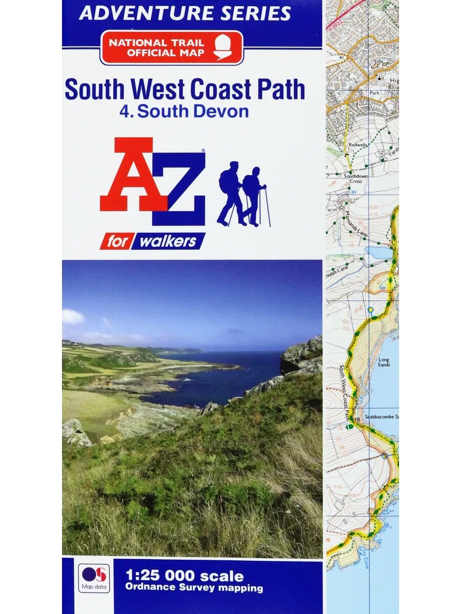 South West Coast Path South Devon Adventure Atlas