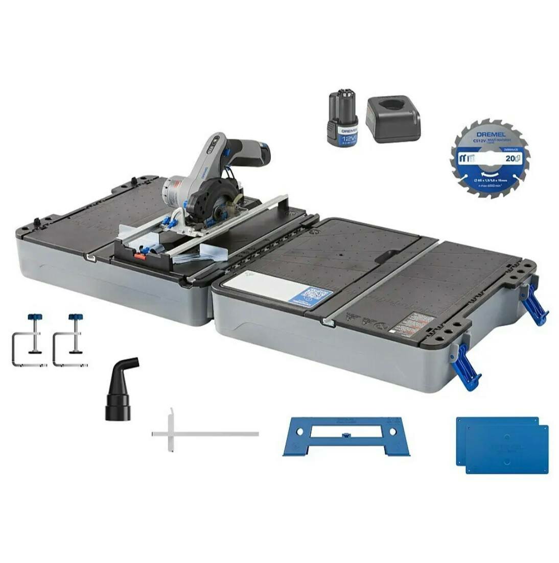 Портативная циркулярная пила Dremel Mobile Sägestation 12V с кейсом-столом для распиловки