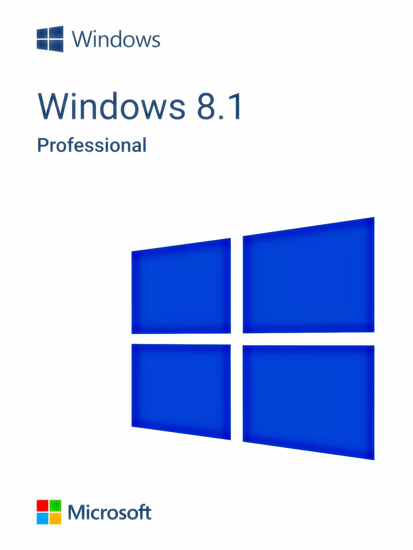 Microsoft Windows 8.1 Professional, лицензионный ключ активации