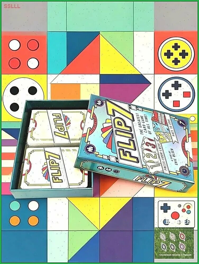 Стратегия Карточные игры "Flip 7" Домашние игры для вечеринок.