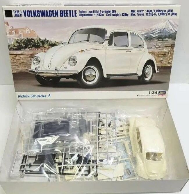 Сборная модель Автомобиль Volkswagen Beetle 1967, Масштаб1/24