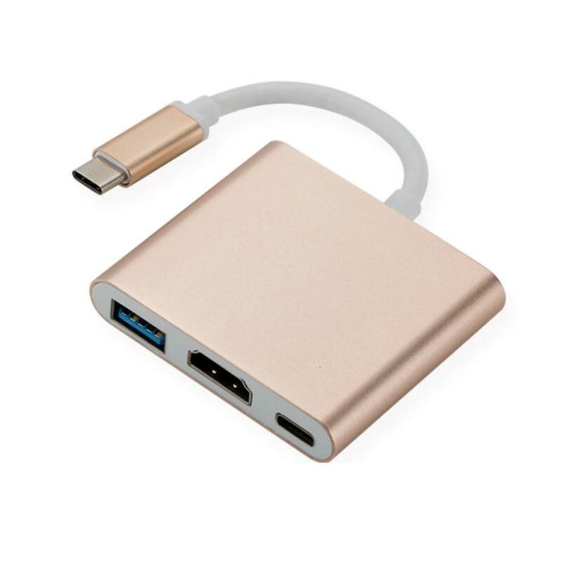 Адаптер USB-C для подключения к ТВ, Золото