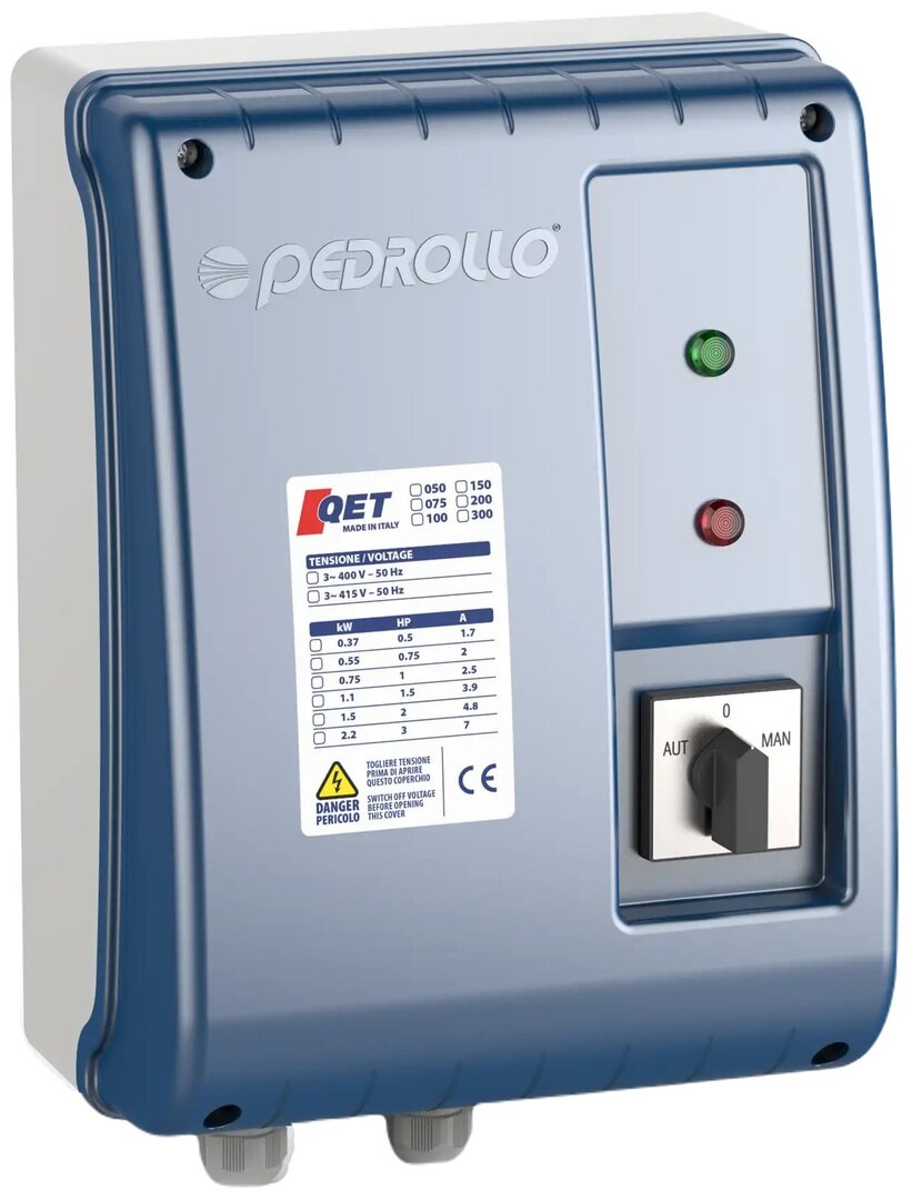 Pedrollo QET 750 5,5 кВт/3ф пульт управления