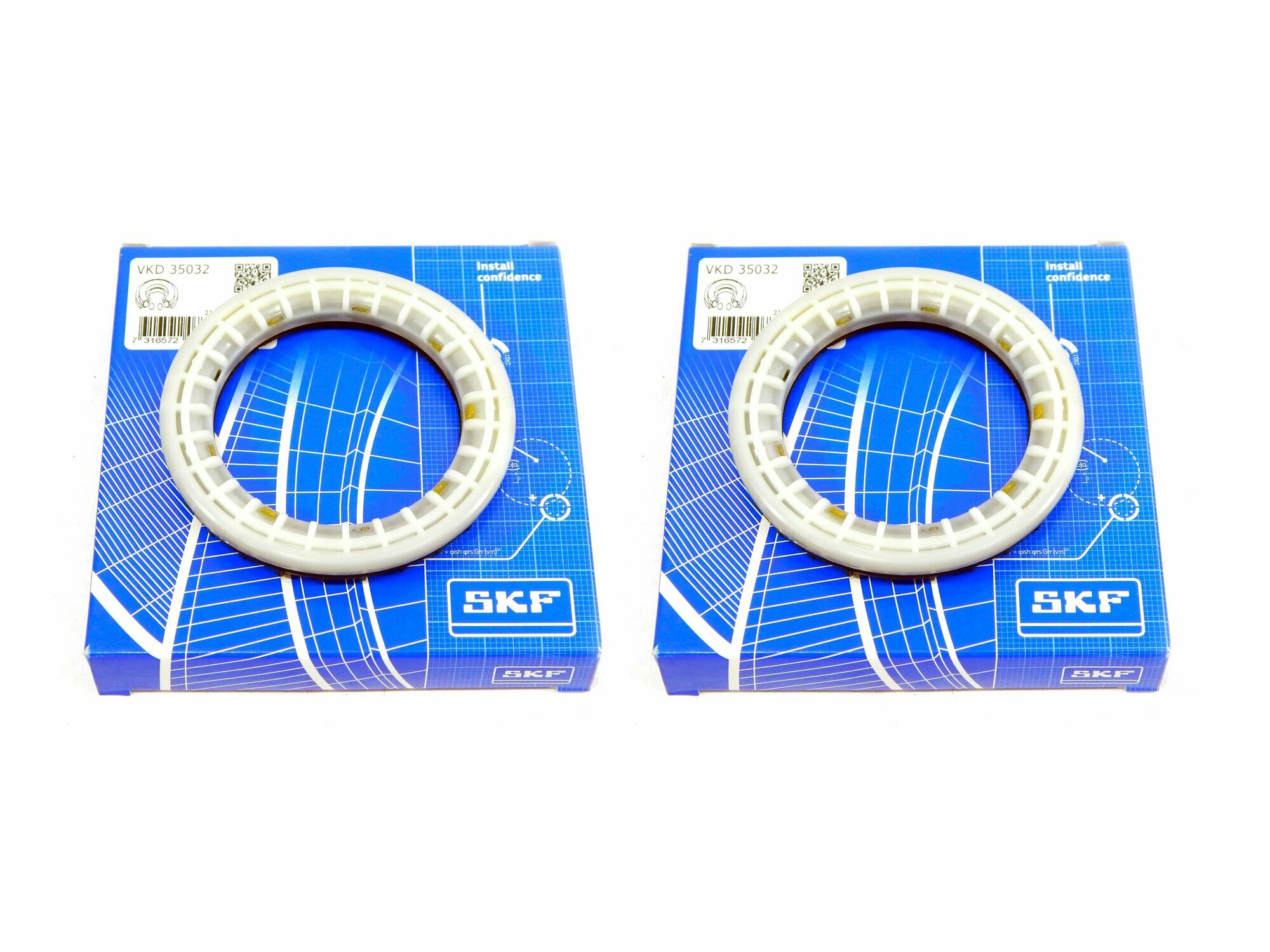 Подшипники опорные передней подвески Калина, Приора, Гранта, Датсун SKF BDA-1027A 2шт.