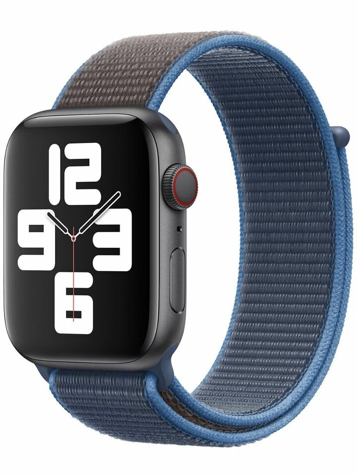 Ремешок нейлоновый/тканевый Sport Loop (Без коробки) Surf Blue для Apple Watch 42-44-45-49mm (Series 1-9, Ultra) 46mm (Series 10) MXMW2ZM/A