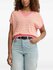 Свитер  Striped V-neck sweater, размер 42, , оранжевый