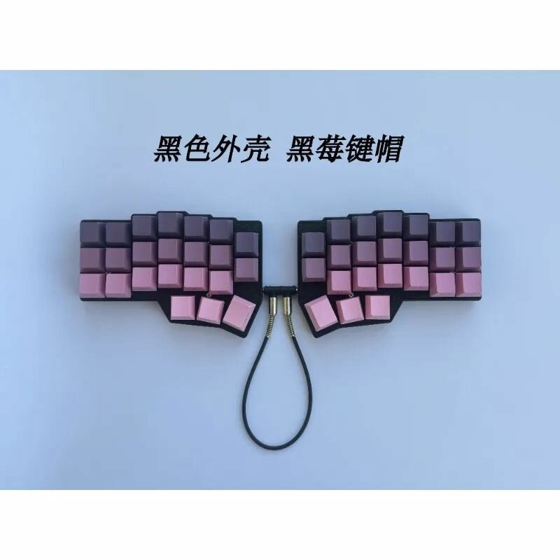 Corne Crkbd V4.1 Черная Проводная Раздельная Клавиатура С Поддержкой Горячей Замены RGB.
