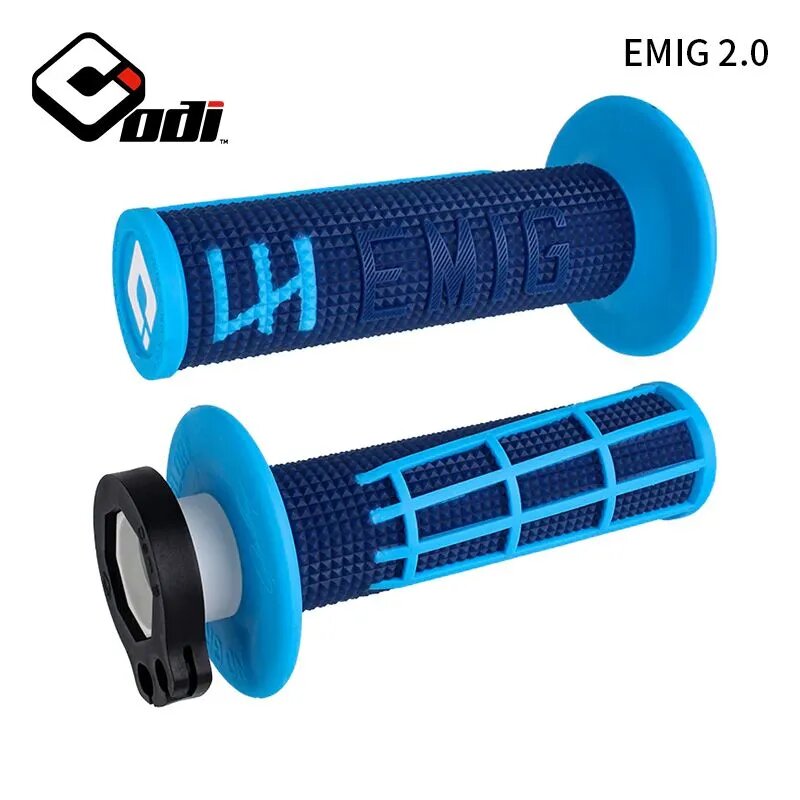 ODI EMIG 2.0 V2 Lock-On Grip Set Мотоциклетные рукоятки, синие