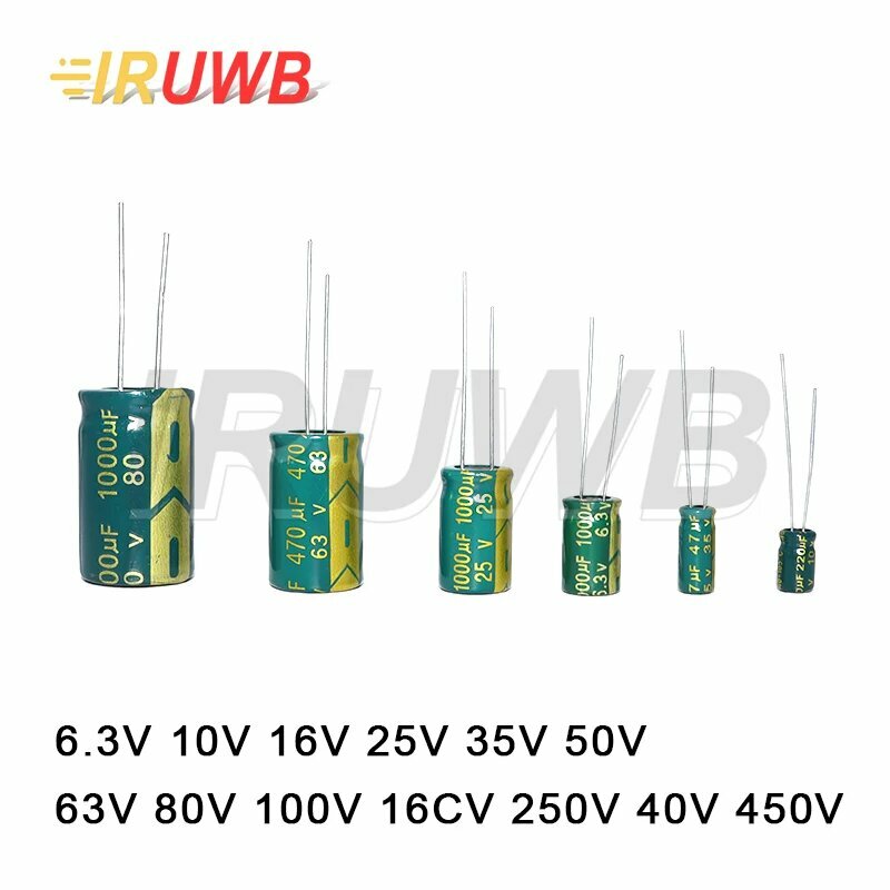 Электролитический конденсатор IRUWB 100-3300 мкФ 16-400 В 16V1000UF10PCS