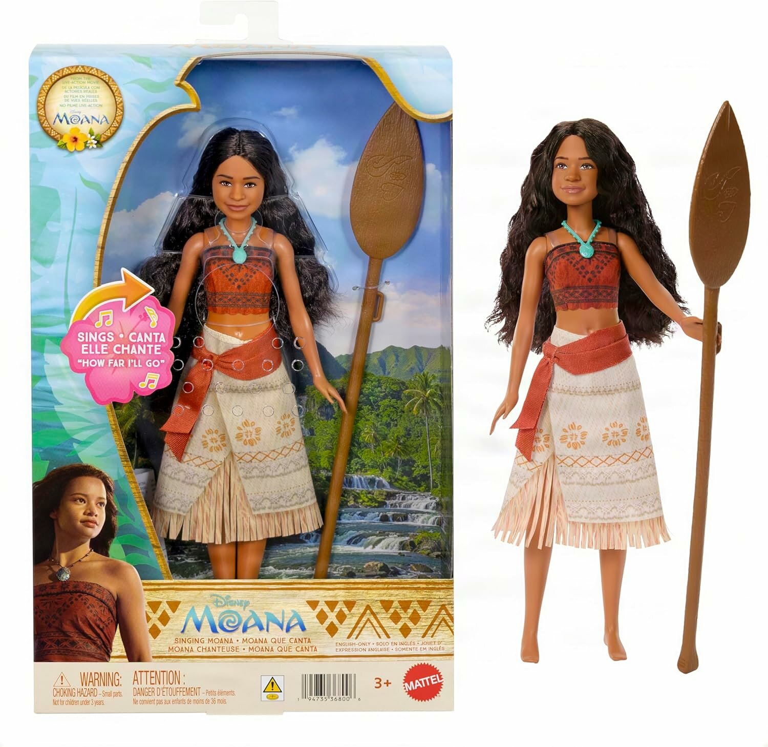 Disney Кукла Моана поющая, JLP18