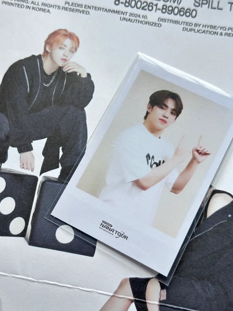 Фотокарта S.Coups SEVENTEEN NANA TOUR Коллекционная карточка С. Купс Севентин, мерч для фанатов