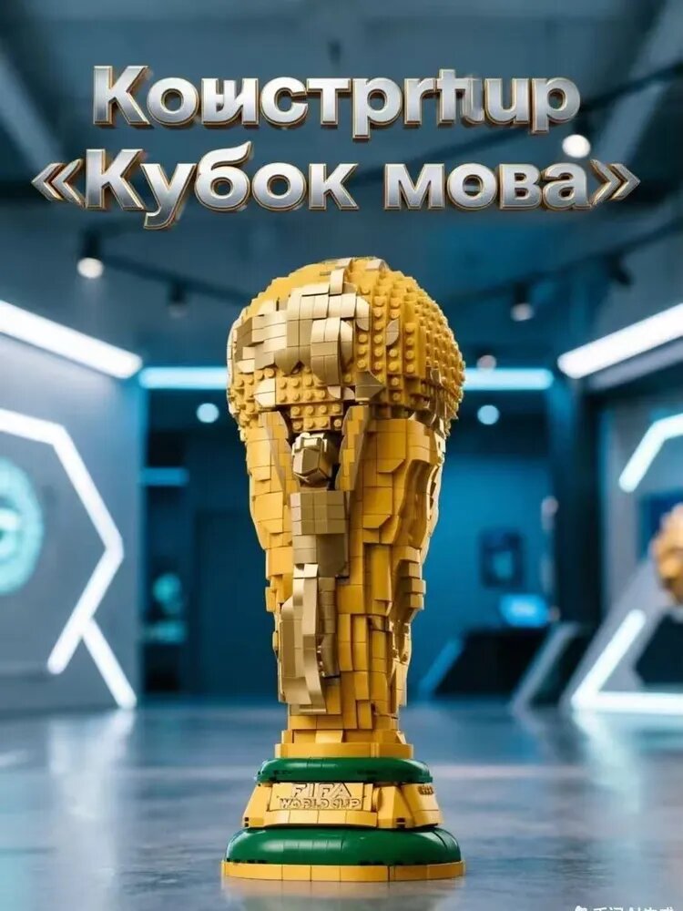 Совместимый с LEGO конструктор - Кубок мира по футболу, 2842 детали, 1:1