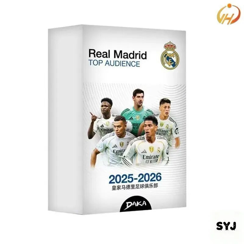 Футбольные карточки DAKA 25-26 (Реал Мадрид, Real Madrid Club de Ftbo), коллекционные, TOP AUDIENCE
