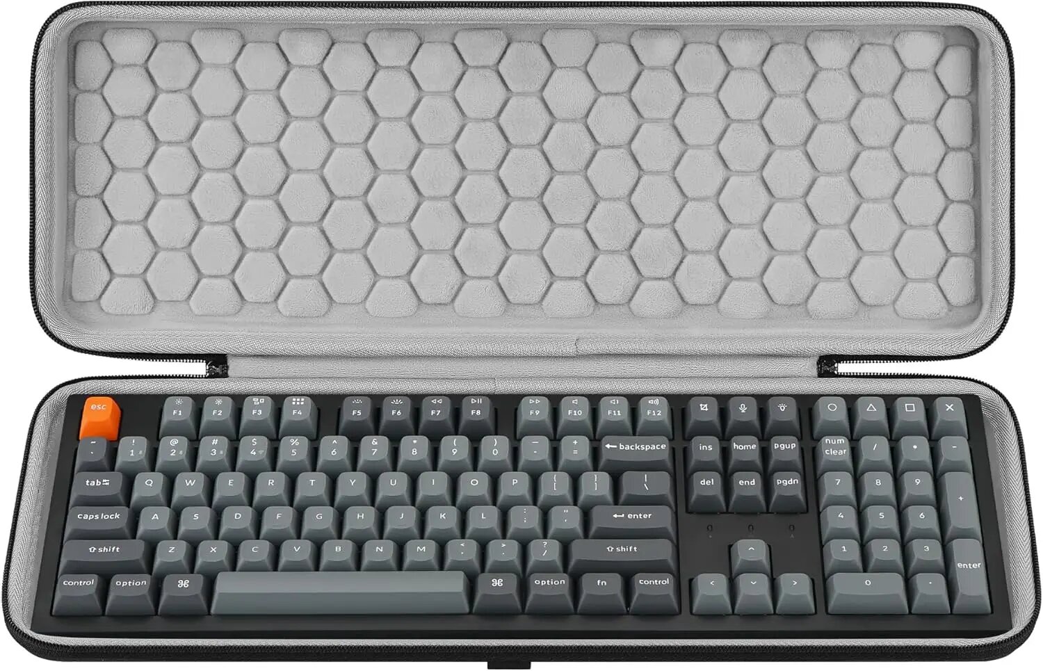 Сумка для клавиатуры Geekria, совместимая с Keychron K10 HE Redragon K668 Aula F108 PRO
