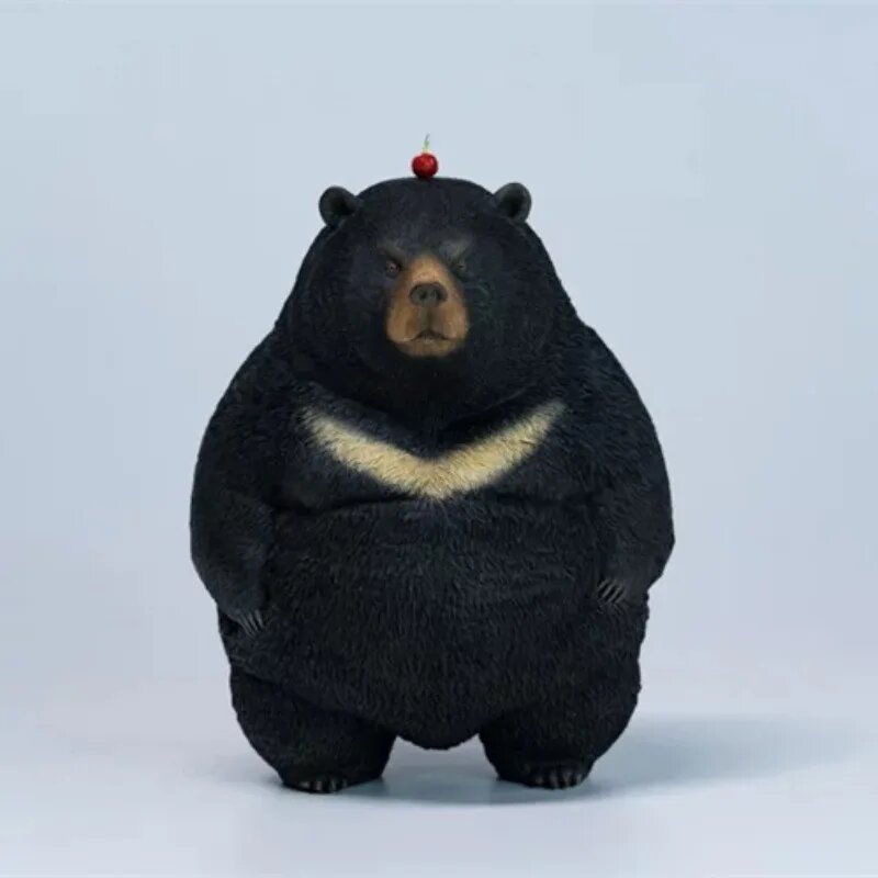 Фигурка медведя Двен 1/6 резиновая коричневый/черный