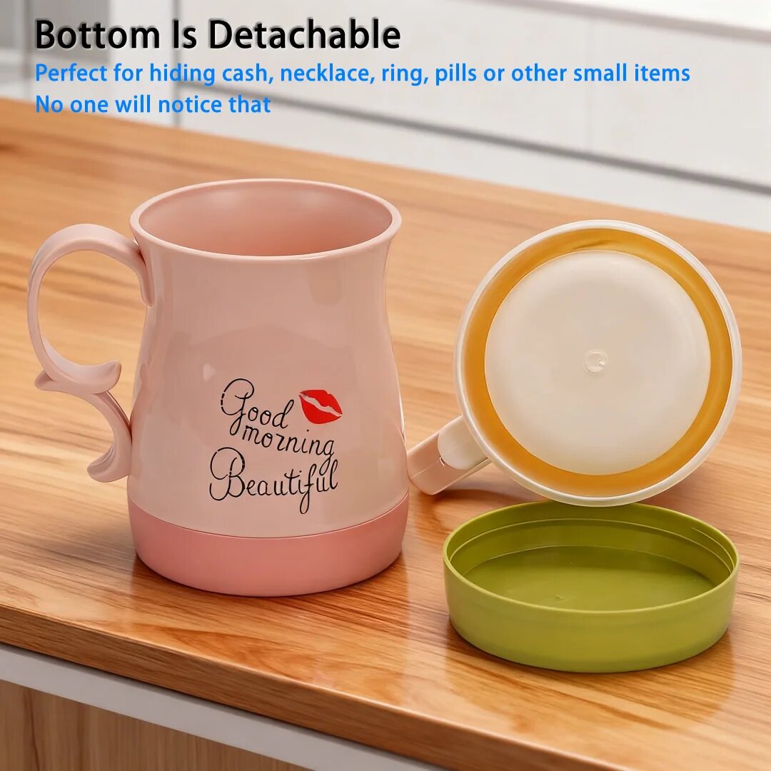 Скрытый сейф-чашка ELESABOX Cute Multi-Function Cup Pink — фото 1