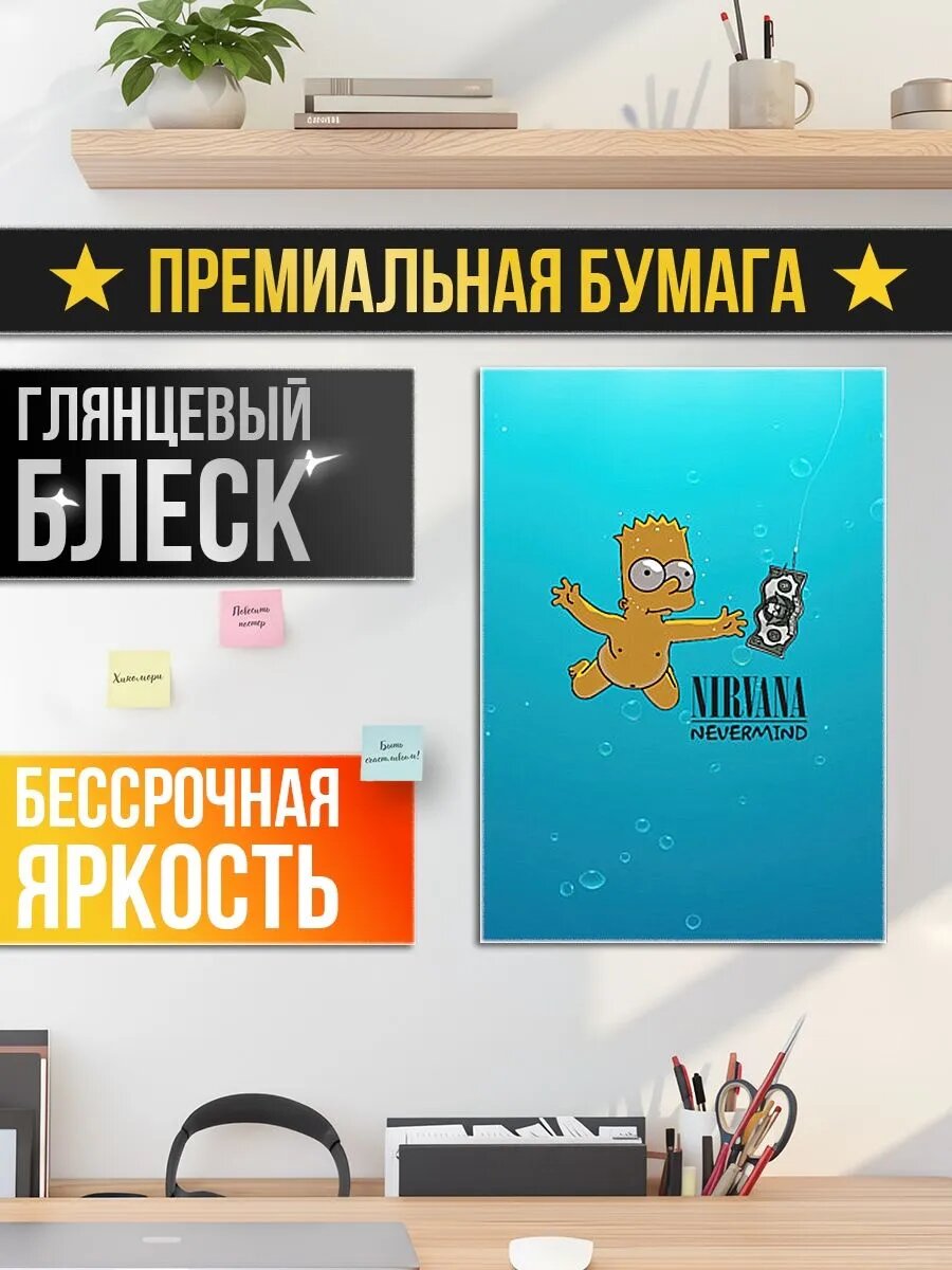 Постер на стену Nirvana - Simpson — фото 1