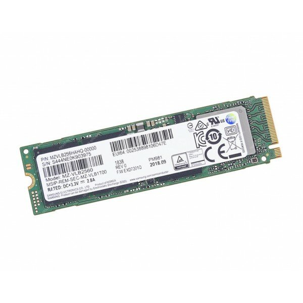 Твердотельный накопитель SSD M.2 256 GB SAMSUNG PM981 MZVLB256HAHQ-000H1