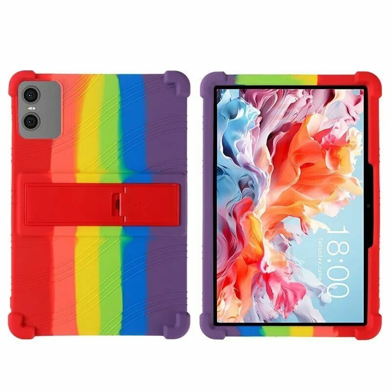 Силиконовый чехол на планшет Teclast P30 и P30T 10.1 дюймов, полная защита, антиударный + встроенная подставка