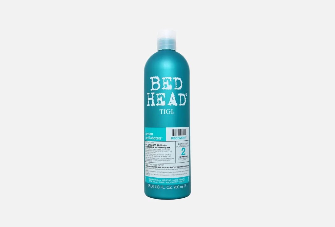 TIGI Bed Head Urban Anti+dotes Recovery Шампунь для поврежденных волос 750 мл