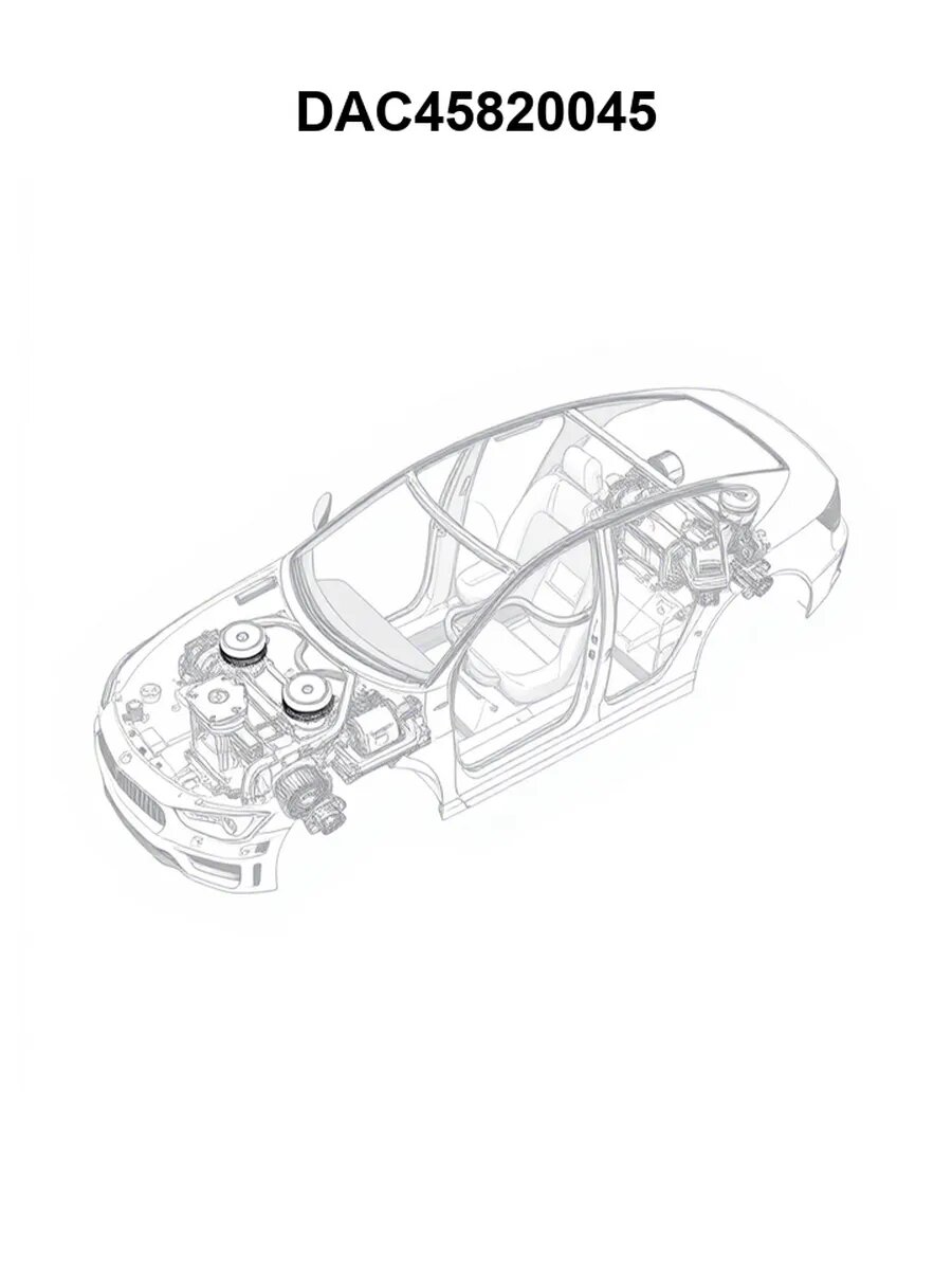 DAC45820045, Подшипник ступицы Febest