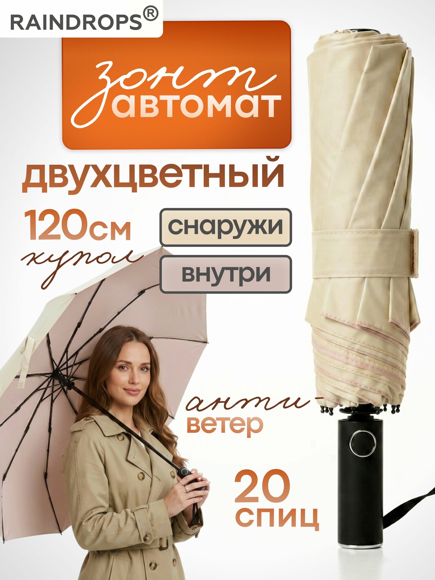 Зонт RAINDROPS