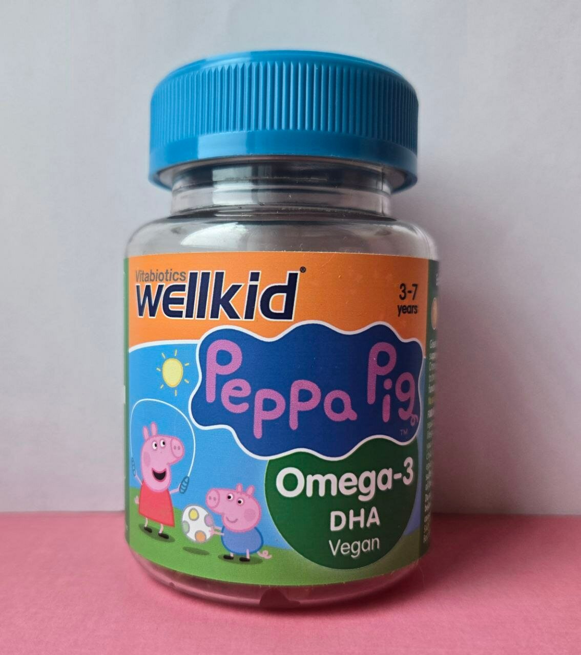 Жевательные витамины Wellkid Омега-3 (Свинка Пеппа)