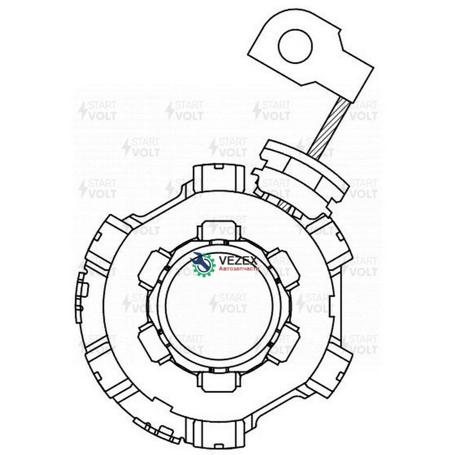 STARTVOLT VBS 2608 Узел щеточный стартера для а/м BMW 5 F10 (10-)/3 F30 (11-)/X3 F25 (10-) 2.0i MT (VBS 2608)
