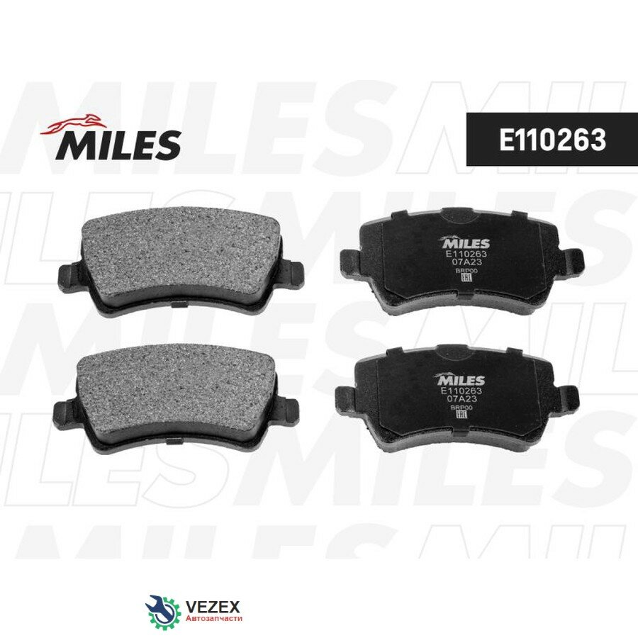 MILES E110263 Комплект тормозных колодок, дисковый тормоз