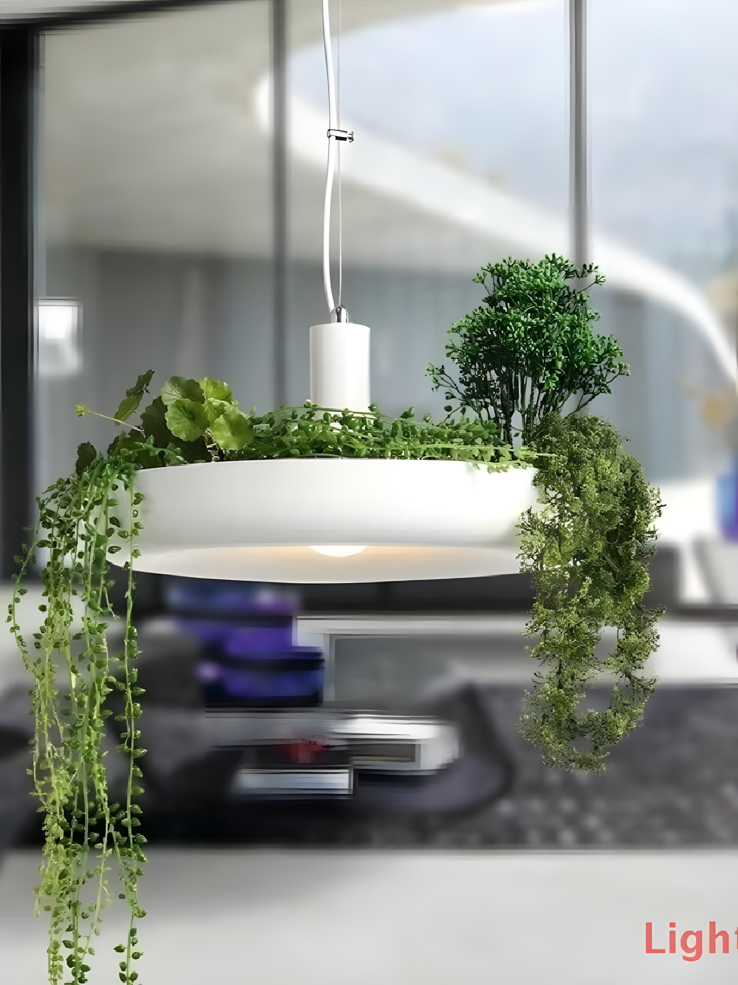 Люстра в цветочном горшке Не содержит зеленых растений Lighting