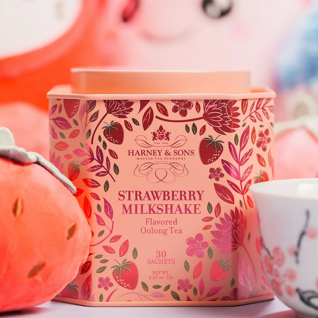 Harney & Sons Чай улун со вкусом клубники Strawberry Milkshake, 30шт