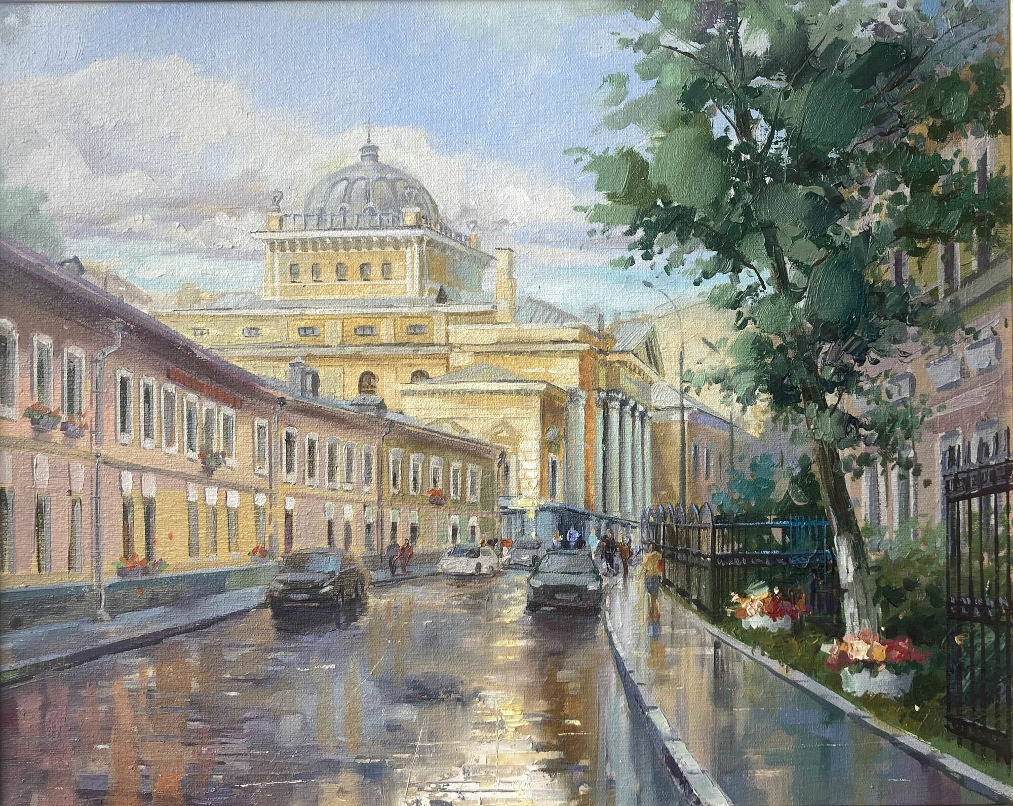 ART-Salon at Oktyabrskaya "Большой Спасоглинищевский переулок", 40х50 см, холст, масло, авторская работа