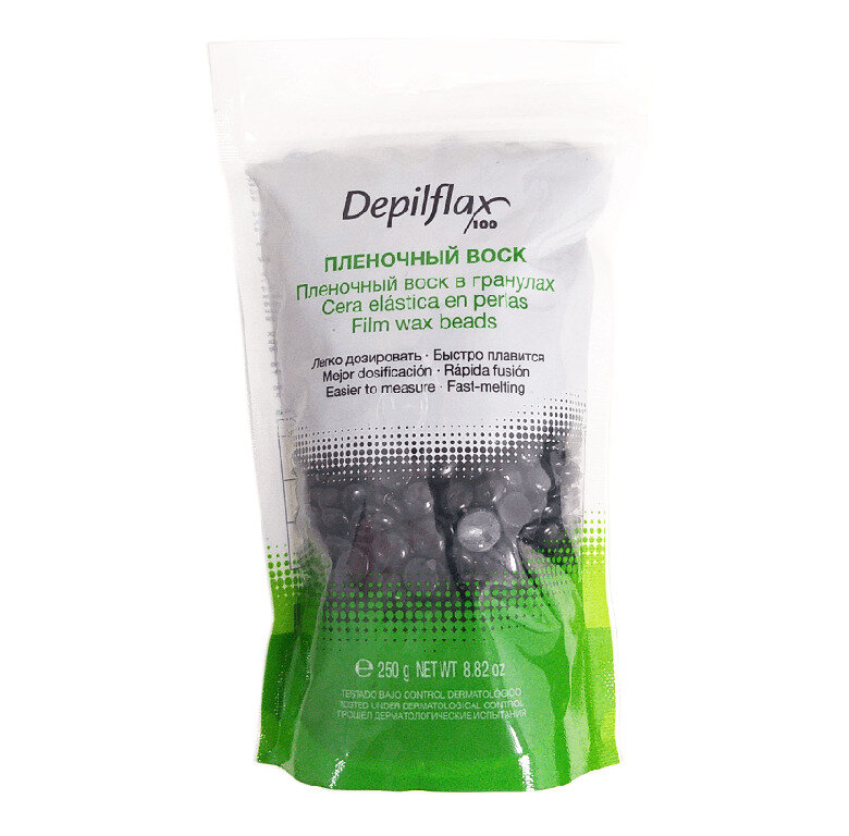Depilflax Пленочный воск черный Depilflax Black Film Wax в гранулах, 250 гр