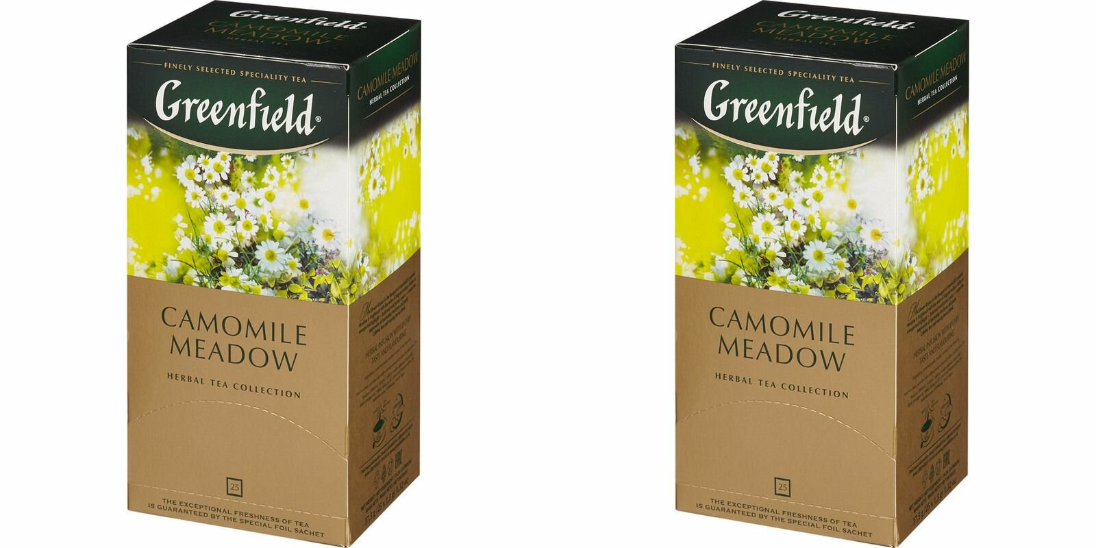 Greenfield Чай в пакетиках Camomile Meadow, 25 шт, 2 уп