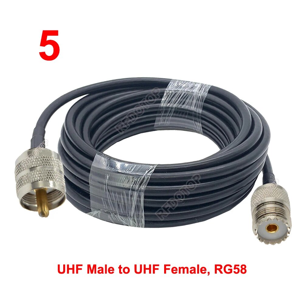 Кабель RG58 UHF Male - UHF Female, 4M