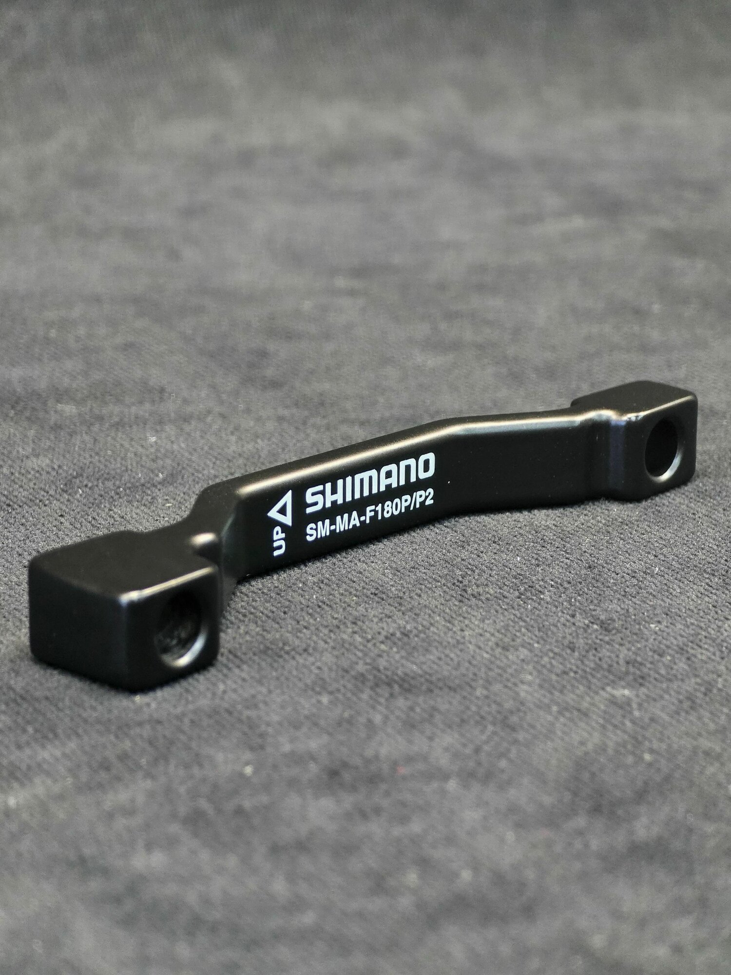 Адаптер для дискового тормоза велосипеда Shimano SM-MA-F180P/P2, PM-PM, 180 мм (передний или задний), черный