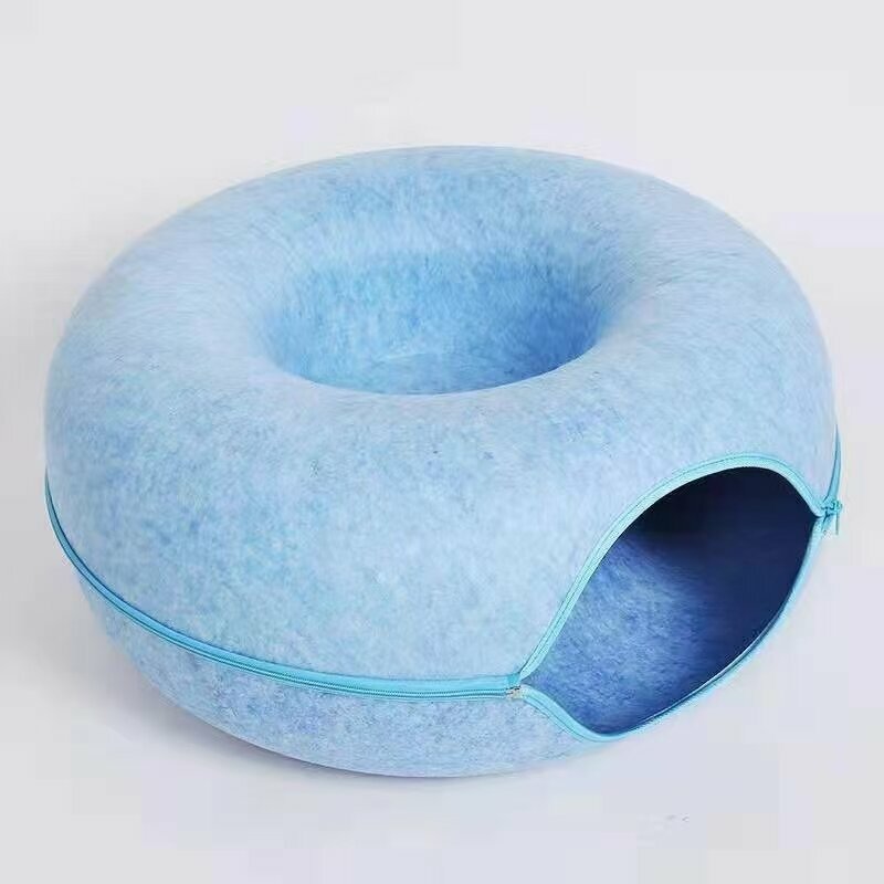 Туннель MOOCIE для кошачьей кровати "Войлочный пончик", войлок, 50 см x 20 см