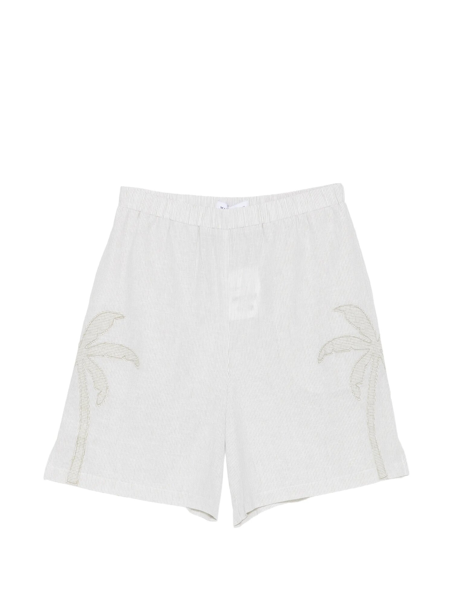Шорты Palm-patch pinstriped shorts