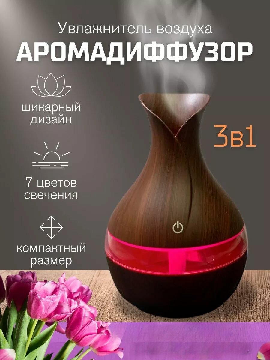 Увлажнитель воздуха /Аромадиффузор/Аромалампа/