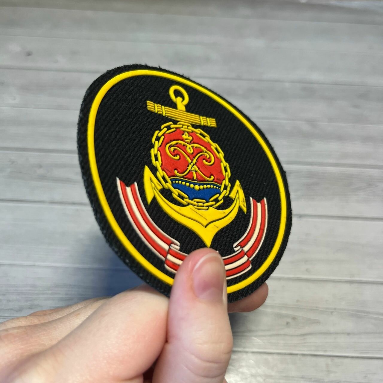 Шеврон Балтийский флот ВМФ пластизоль без липы