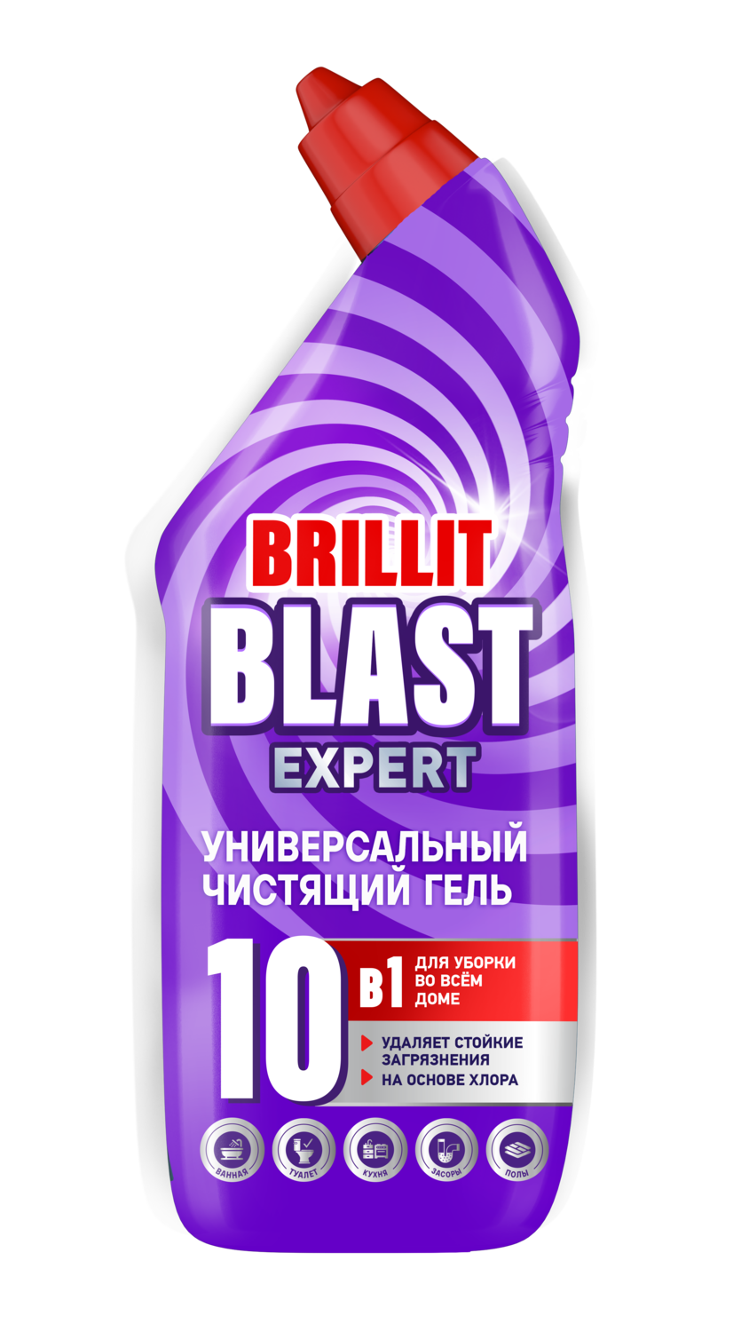 Чистящее средство "Универсальный гель Brillit Blast", 750 мл