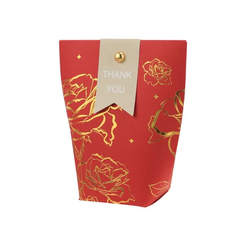 Картонные подарочные коробки мerylover, 50 шт, 5.5x5x12 см Красный, red