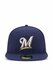 Шапка NEW ERA 59FIFTY Milwaukee Brewers Performance Authentic Fitted cap для мал...