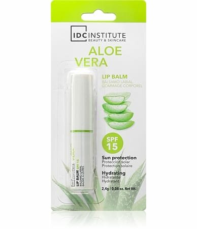 Бальзам для губ IDC Institute Aloe Vera, 2,4 г, spf 15