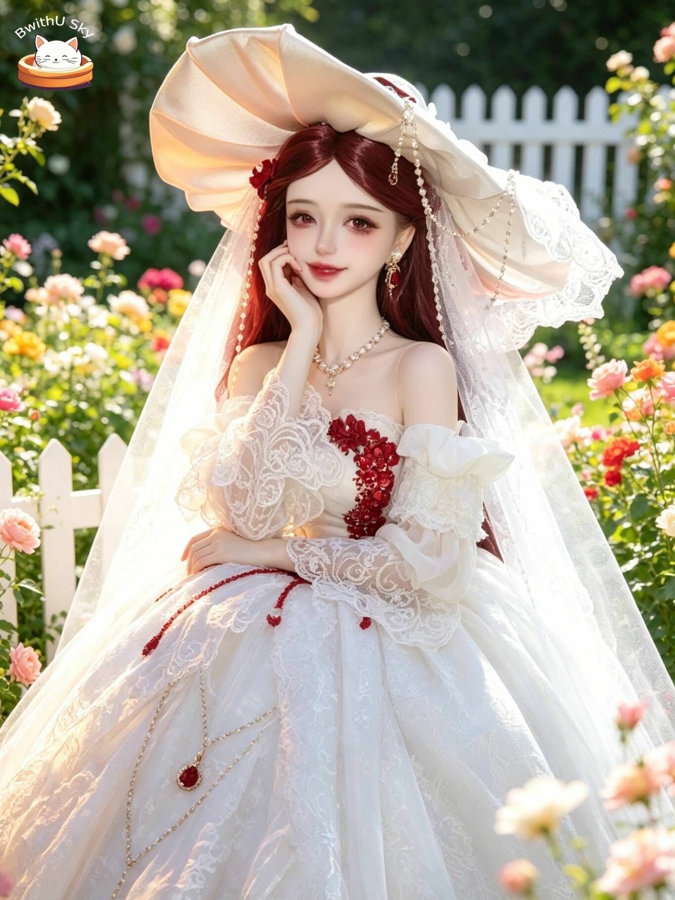 BwithUSky Cassandra 1/4 BJD Кукла: Коллекционный образ таинственной винтажной аристократки